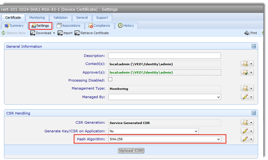 About signing algorithms
