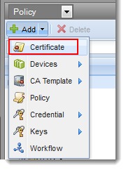 Configuring a self-signed certificate template