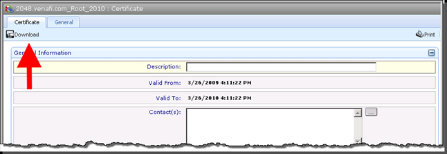 Downloading root chains